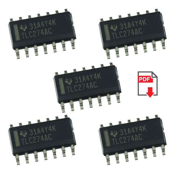 G26216 + (Pkg 5) Texas Instruments TLC274ACD SMD Precision LinCMOS® Qu