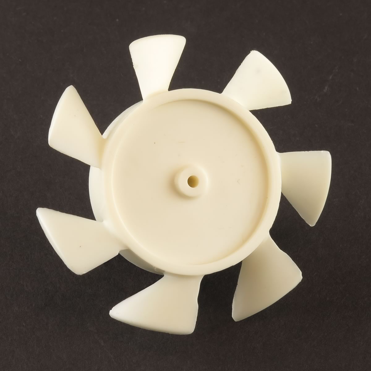 G22937A - (Pkg 1) Small 2" Diameter White Plastic Fan Blade for 2mm Sh ...
