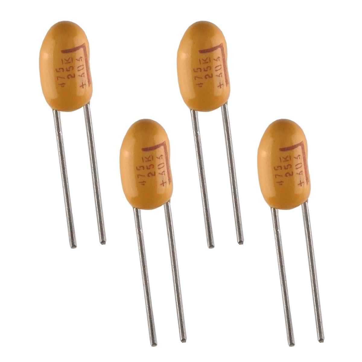 G27047 - (Pkg 5) 4.7uF 25V DIP Tantalum Capacitor