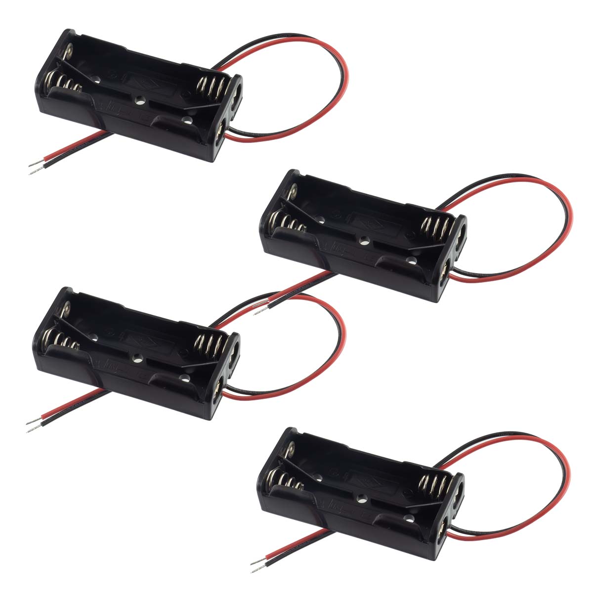 G27507 ~ (Pkg 4) Eagle Plastic Devices High Quality 2AAA Battery Holde