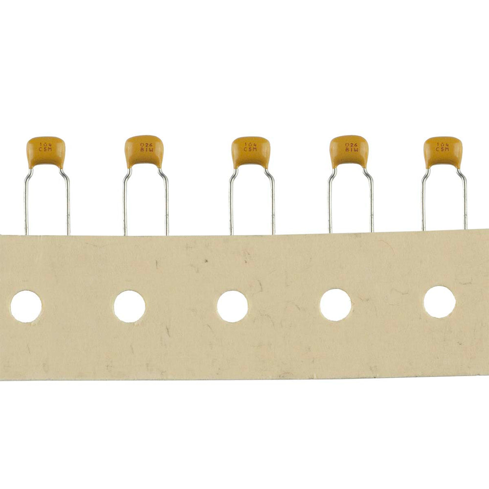 G27510 - (Pkg 12) Miniature 0.1uF (104) 50V Monolythic (Mono) Capacito ...