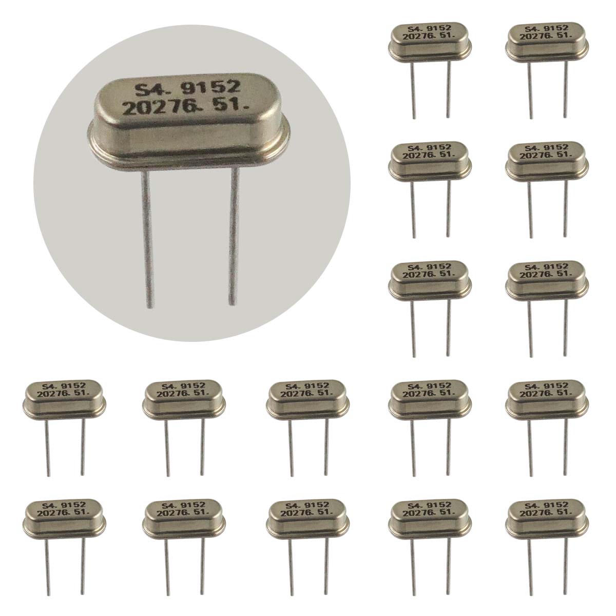 G27945 ` (Pkg 25) 4.9152MHz Mini Quartz Crystal HC495