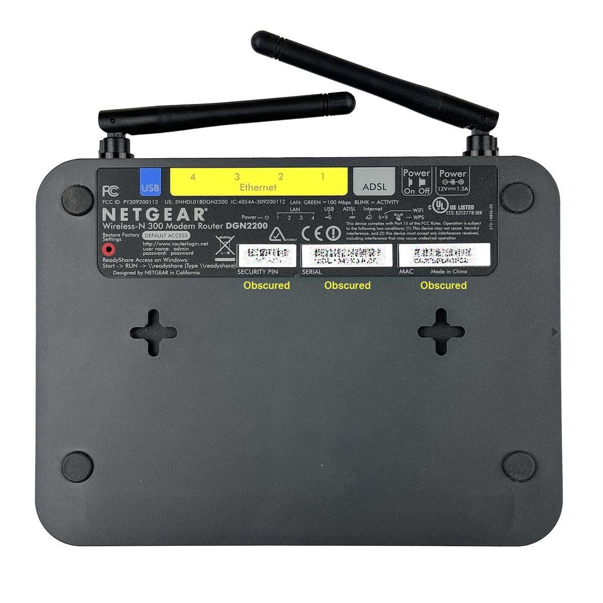 1/2 Off - G28093 ` Netgear Wireless-N 300 Router with DSL Modem DGN220