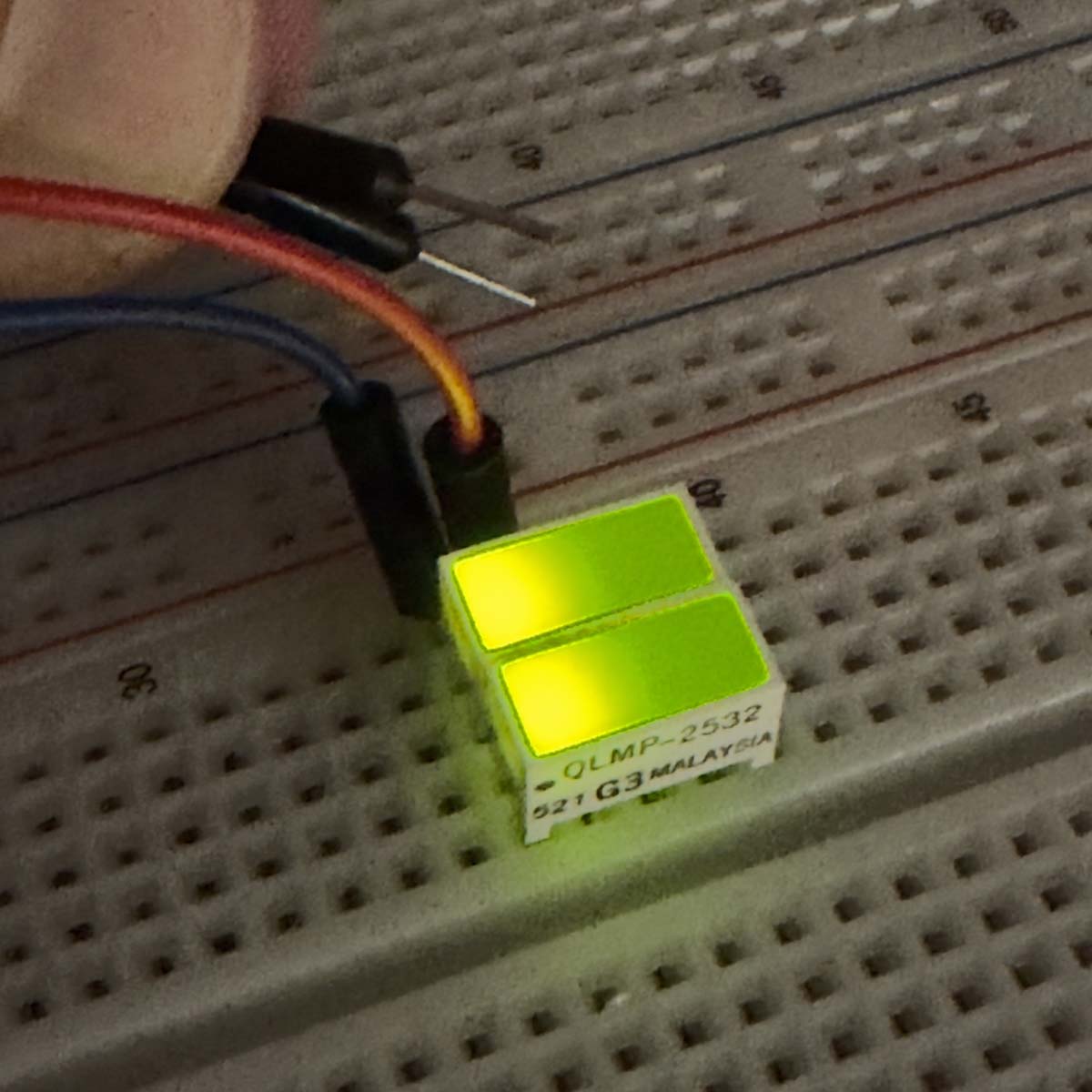 G28097 ~ (Pkg 2) HP/Agilent QLMP-2532 Bright Yellow Green LED Light Ba