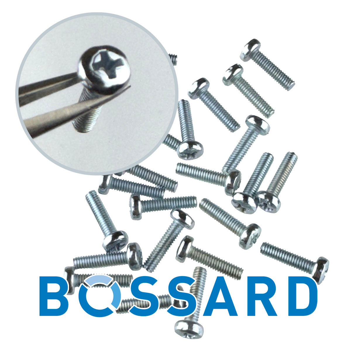 G28269 ~ (Pkg 25) Bossard M2.5 x 10mm Zinc Plated Steel Metric Phillip