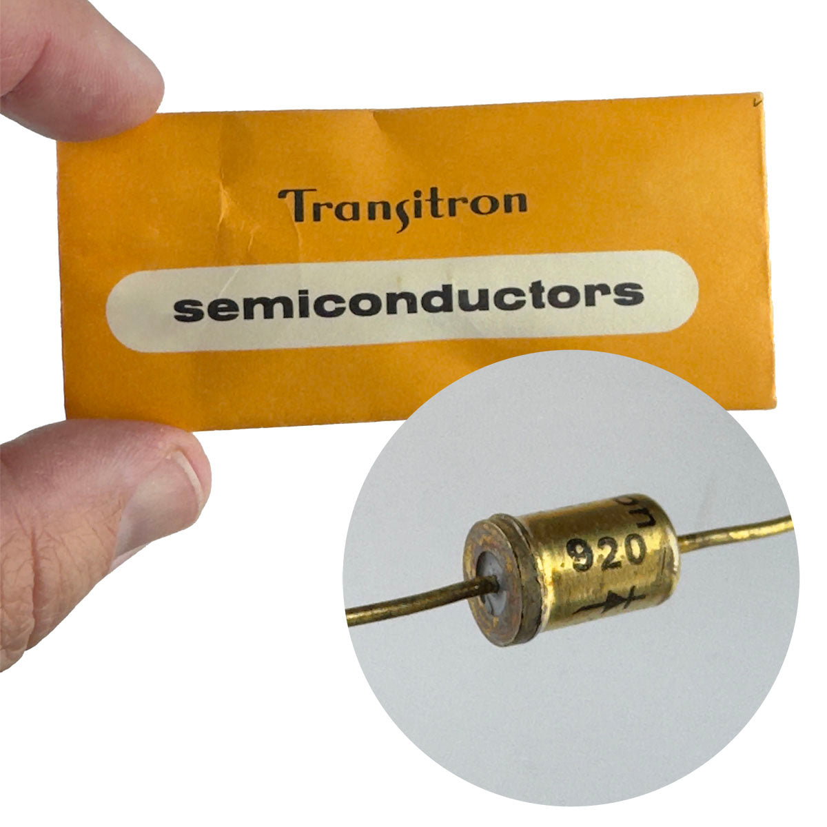 G28616 ` Antique Transitron Gold Plated Diode SV815