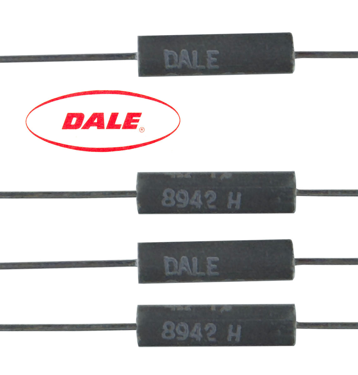 G28722 ~ (Pkg 5) Dale Precision 4 Ohm 1% 2Watt Wirewound Resistor G-3-
