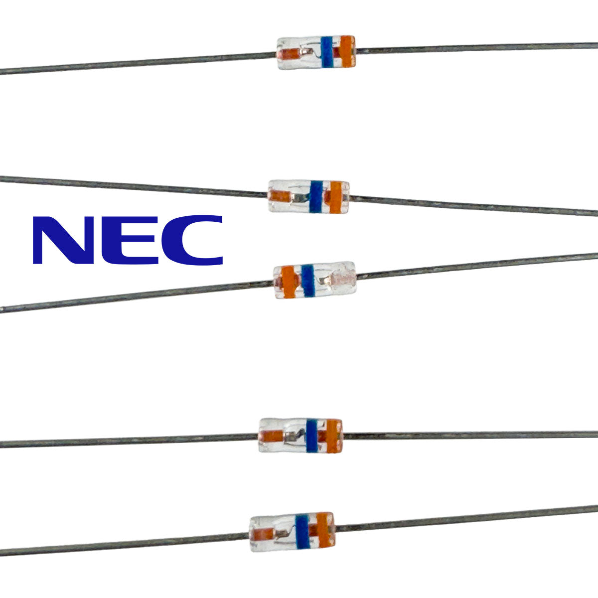 G28916 ~` (Pkg 5) NEC 1SS98 Crystal Radio Set Glass Diode UHF Schottky