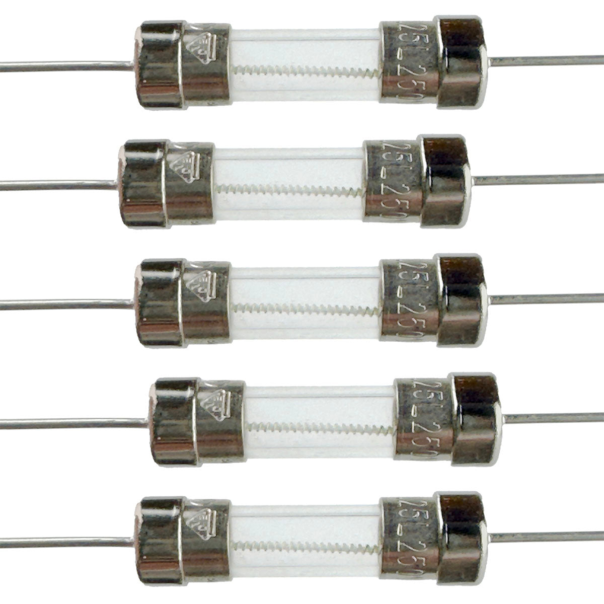 G28925 ~ (Pkg 5) Time Delay Pigtail Fuse T1.25L250V (1.25Amp Rated to