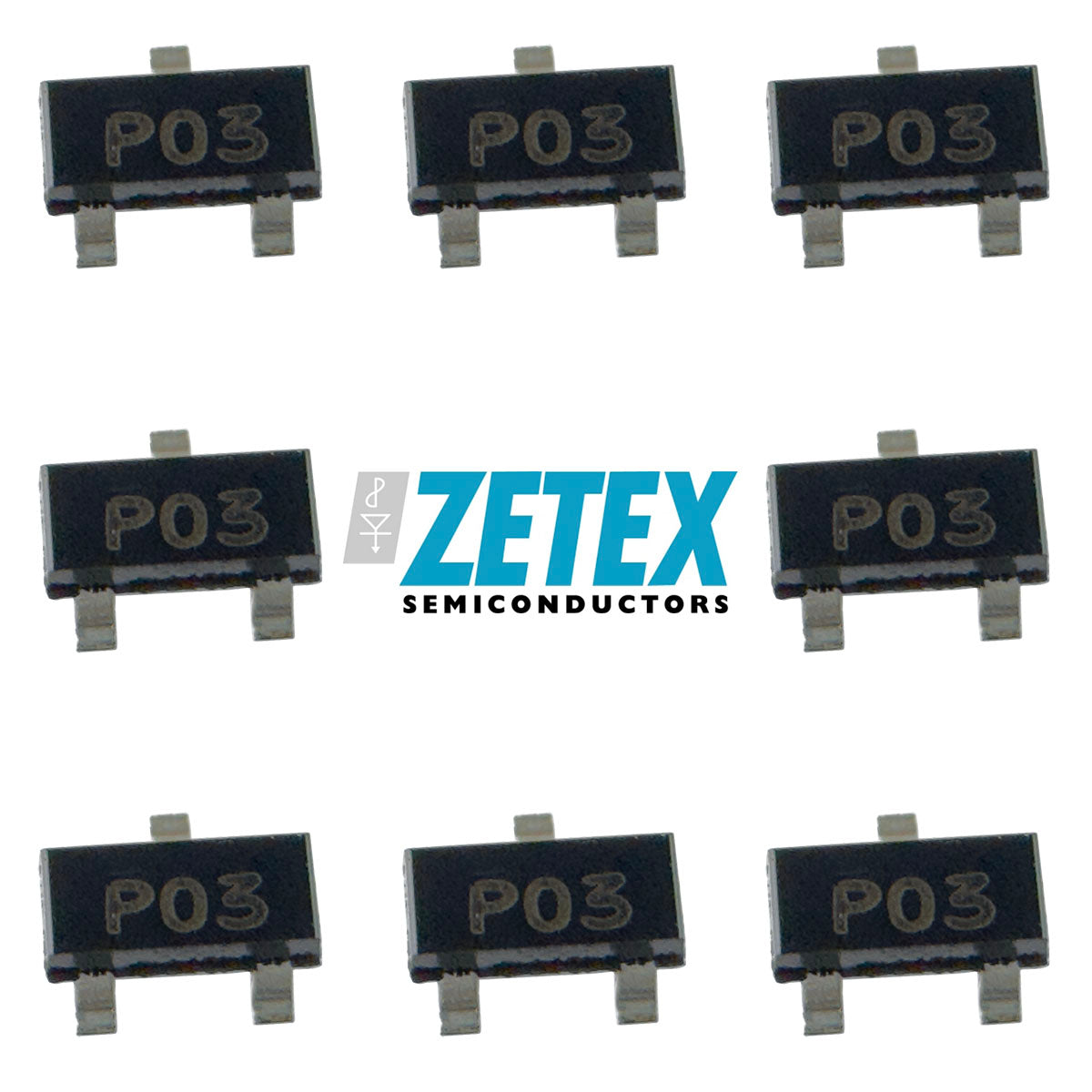 G29098 ~ (Pkg 10) ZETEX ZXM61P03FTA N-Channel 30V, 1.4A, 625mW MOSFET