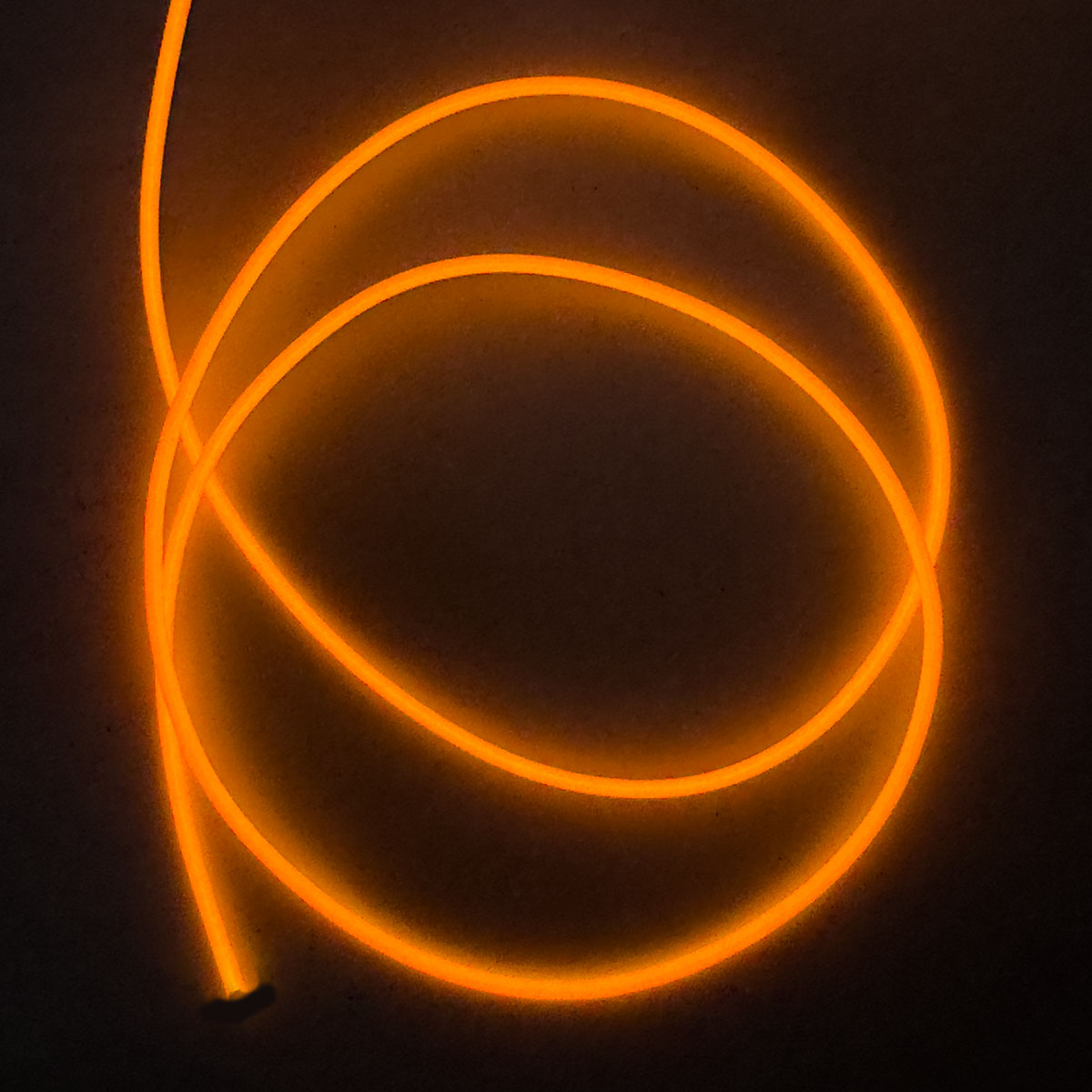 G29282 ~ 2Ft Orange Bright Glow Cuttable Neon El Wire / Electrolumines