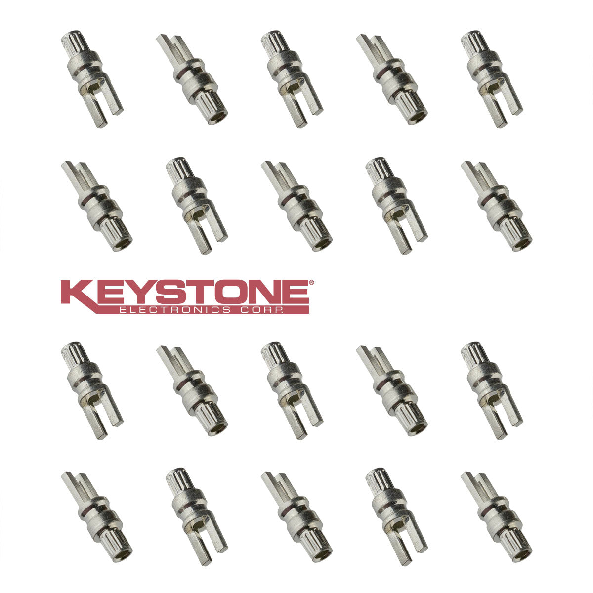 G29553 ~ (Pkg 20) Keystone 1525-3 PCB Mount Heavy Duty Turret Terminal