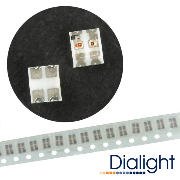 G22923 - (Pkg 20) Dialight 597-7721-107 Yellow/Green Bi-Color SMD LED ...