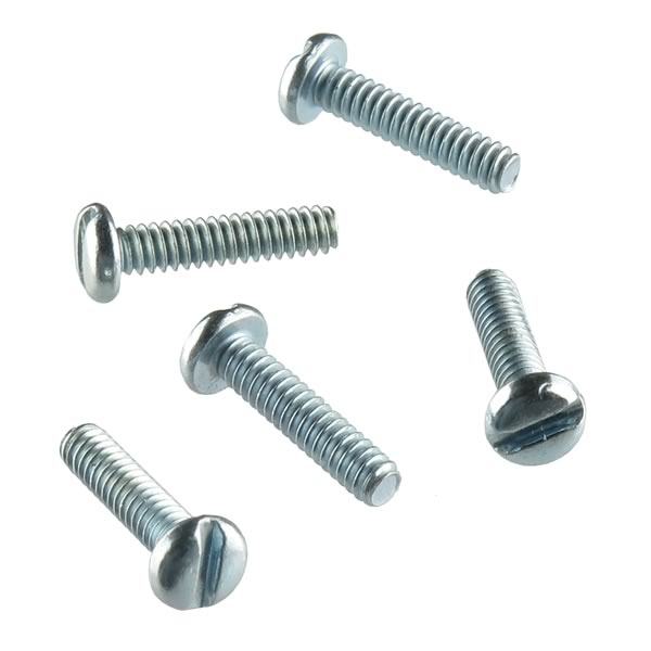 G23351 ` (Pkg 100) 4-40 x 7/16" Long Zinc Plated Slotted Pan Head Scre