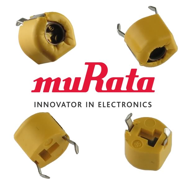 G25450 - (Pkg 5) Murata Wide Range Miniature 5pf - 55pf Lead Trimmer C