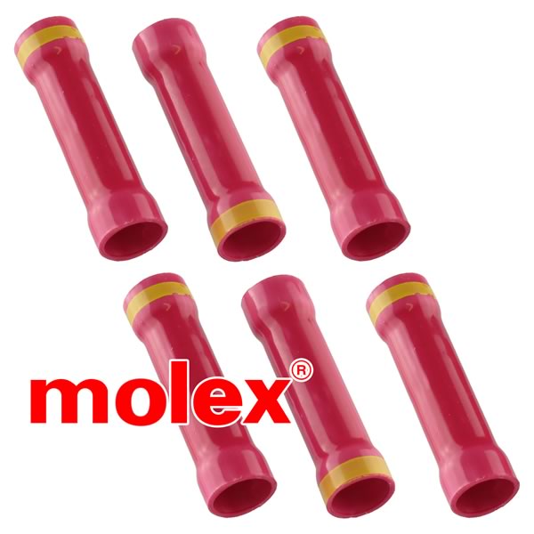 G25913 - (Pkg 6) Molex Insulkrimp Terminal 1915-0044 Step Down Butt Sp