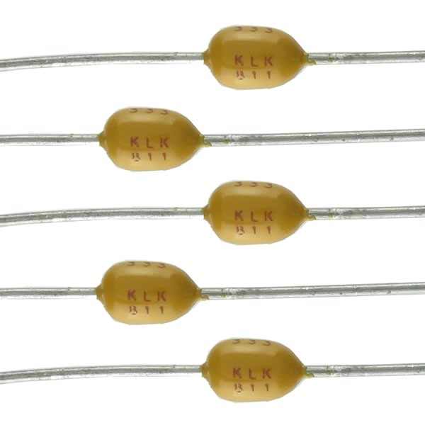 G26403 - (Pkg 20) Super Tiny Axial Mono Capacitor 0.033uF 50V