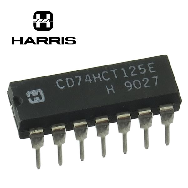 G26434 ` (Pkg 4) Harris CD74HCT125E Quadruple Bus Buffer Gates with 3-