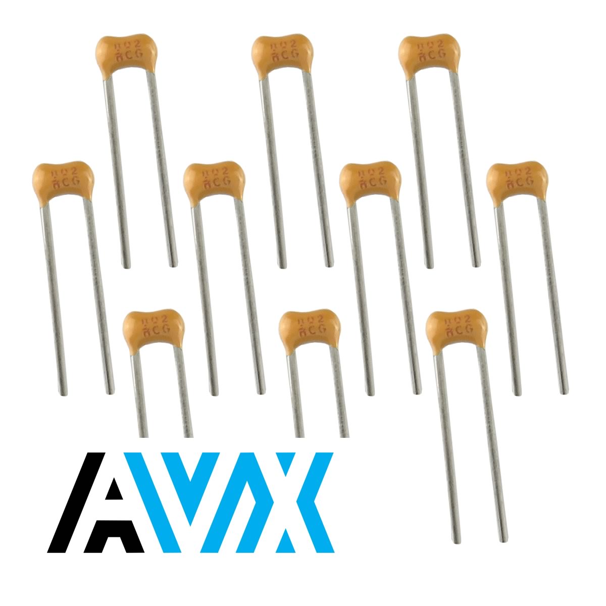 G26821 ~ (Pkg 10) AVX 560pf (561) @ 50V Mono Capacitor SR155A561JAA
